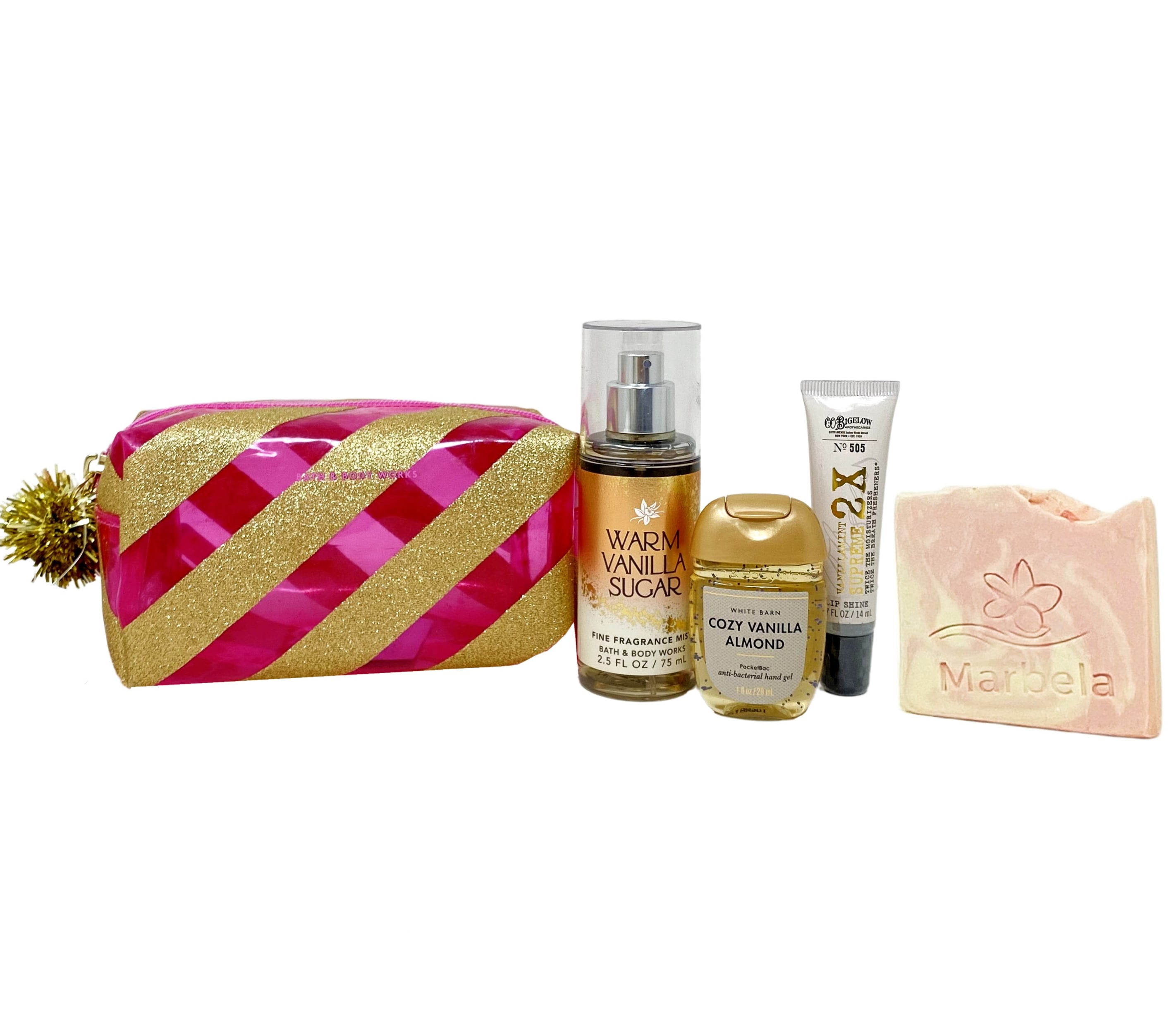 Bath & Body Works Warm Vanilla Sugar Mini Gift Bag Trio - Fragrance ...