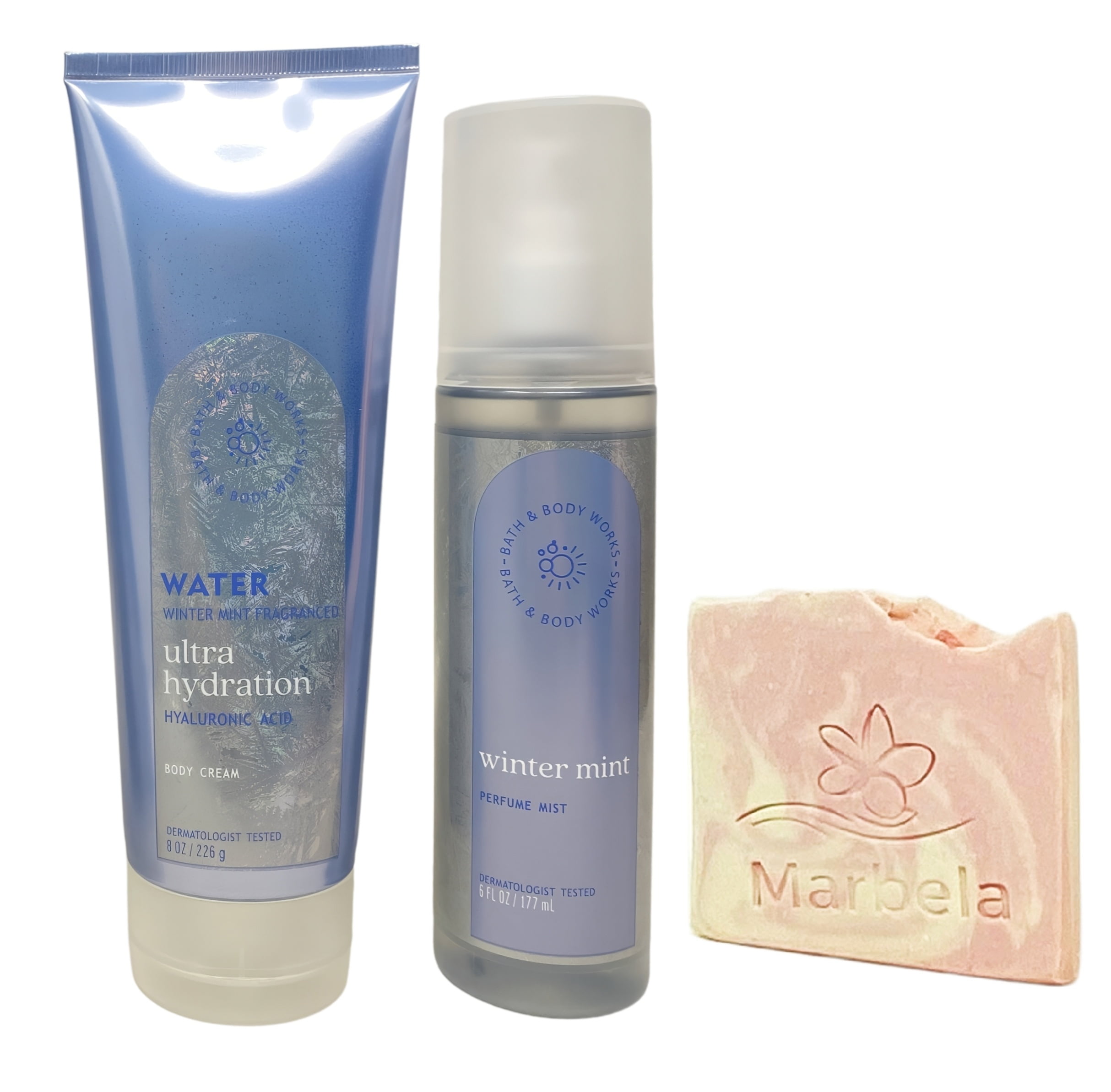 Bath & Body Works Water Winter Mint Body Cream and Perfume Mist with a ...