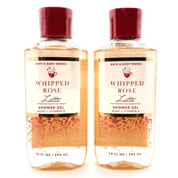Bath & Body Works Whipped Rose Latte Shower Gel Pack of 2 - Walmart.com