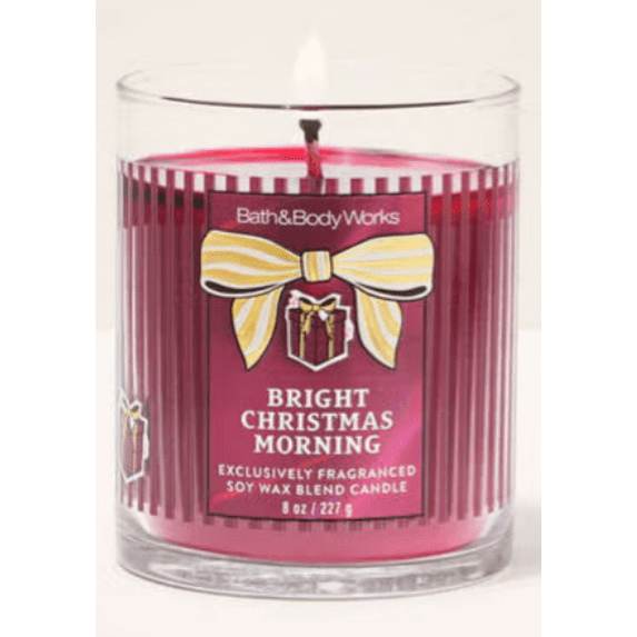 Bath & Body Works White Barn 8 oz Bright Christmas Morning Scented ...
