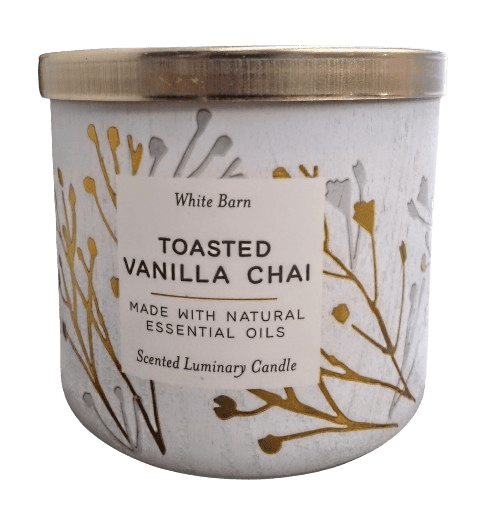 Bath Body Works White Barn Toasted Vanilla Chai 3 Wick Candle 14.5 ...