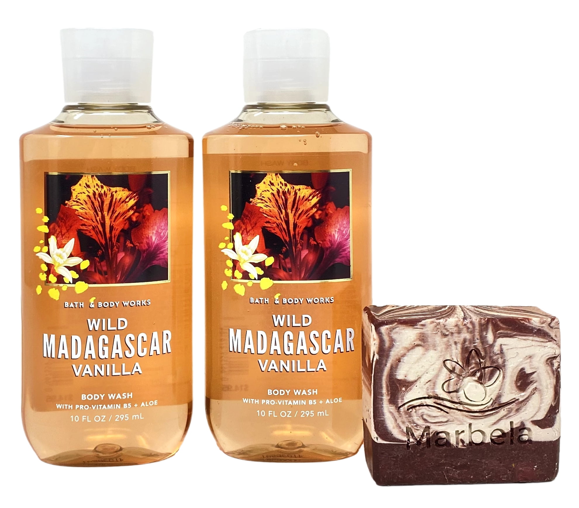 Bath & Body Works Wild Madagascar Vanilla 2 Pack Body Wash Bundle with ...