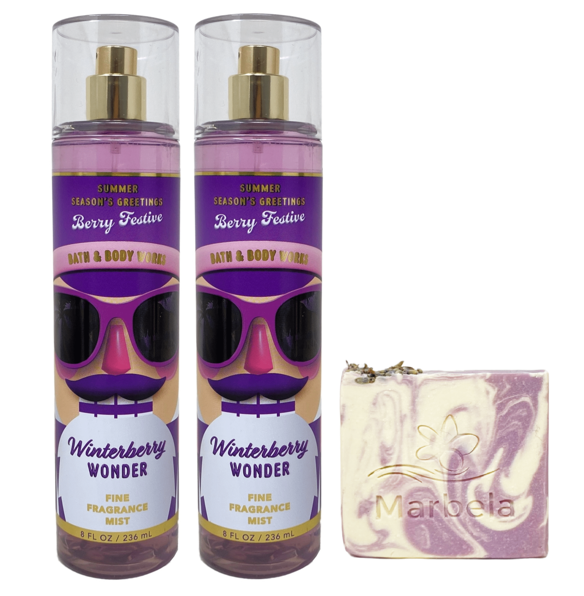 Bath & Body Works Winterberry Wonder 2 Pack Fragrance Mist Bundle with ...