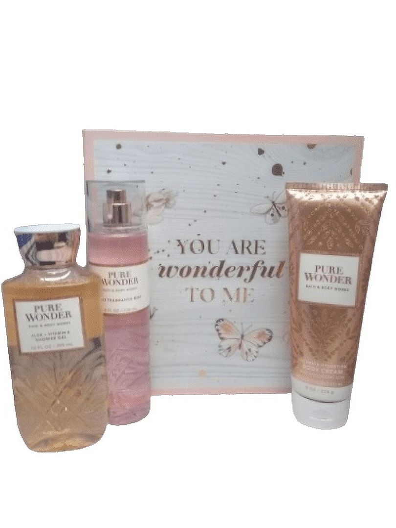 Bath & Body Works You Are Wonderful To Me Pure Wonder 3 Piece Gift Set ...