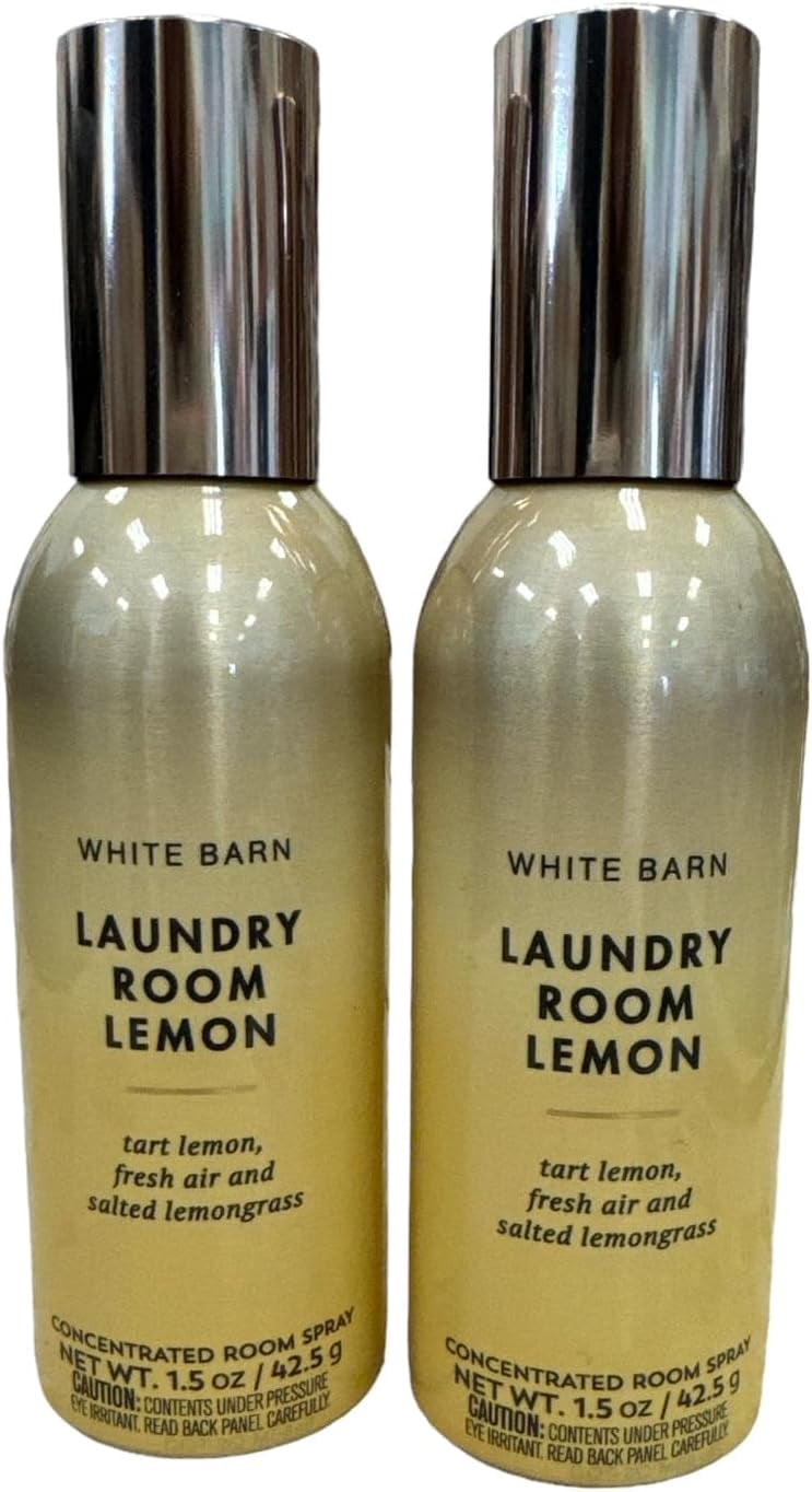 Bath & Body works Room Perfume Spray (Laundry room lemon-pack of 2, 1.5 ...