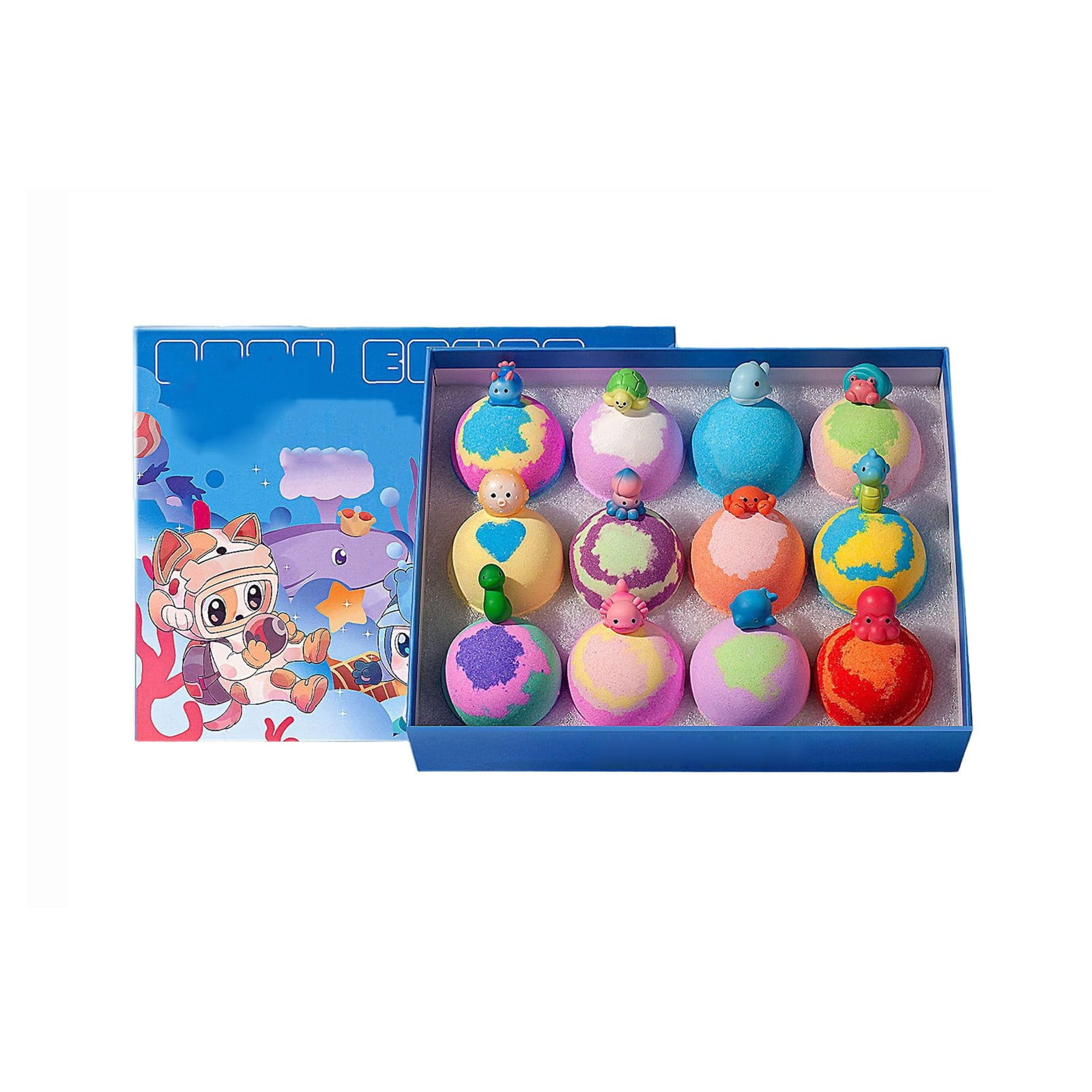 Bath Bomb Eggs With Toys,Egg Bath Bombs For Kids,12-Pack Bath Bomb Toys ...