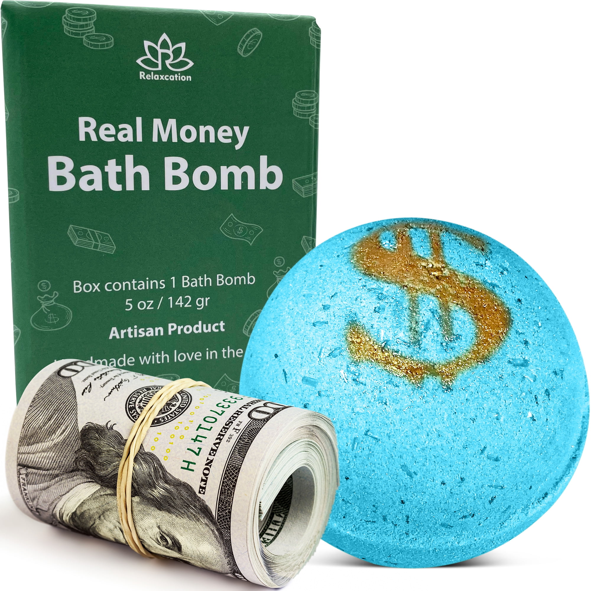 Bath Bomb with Money Inside "Luxury Life" with Bill Inside Up to 100 in ...