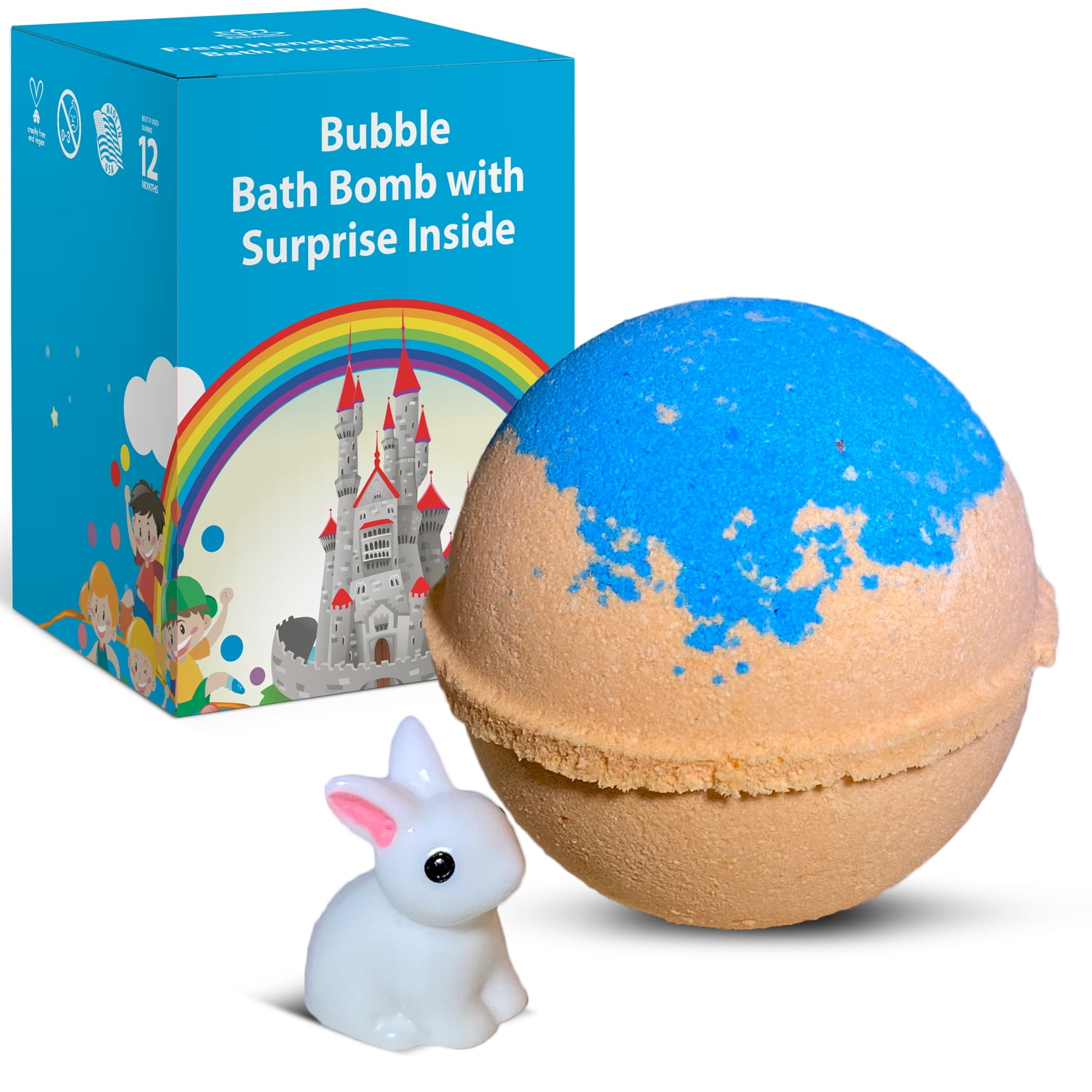 Bath Bomb for Kids with Surprise for Kids Rabbit Bunny Farts Toy Inside ...