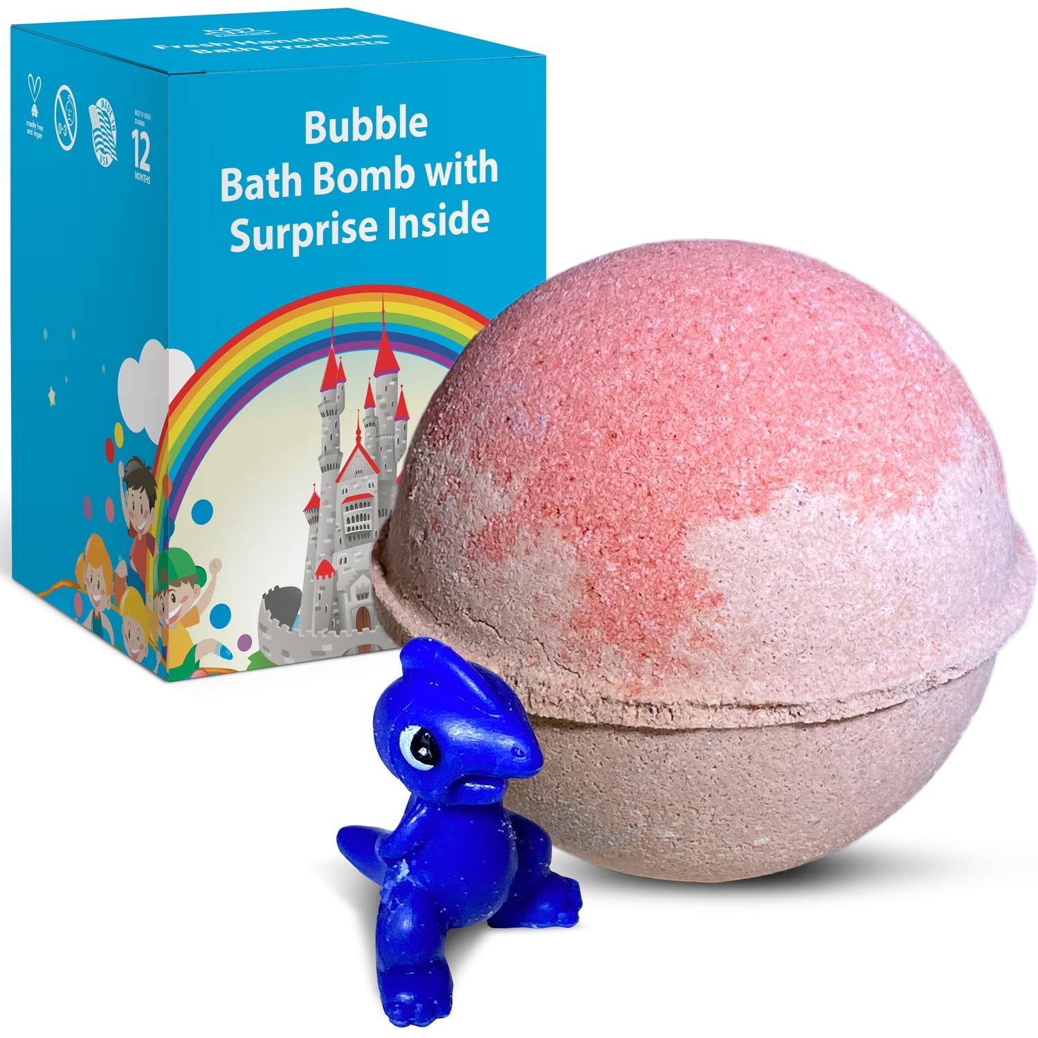 Bath Bomb for Kids with a Surprise Toy Cool Microsaurus Inside Handmade ...