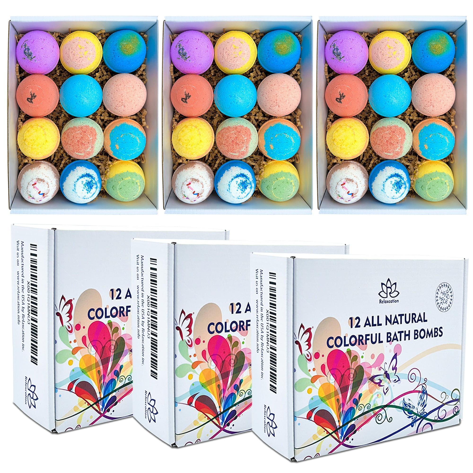 Bath Bombs for Kids Gift Set Handmade in USA Natural and Safe for ...