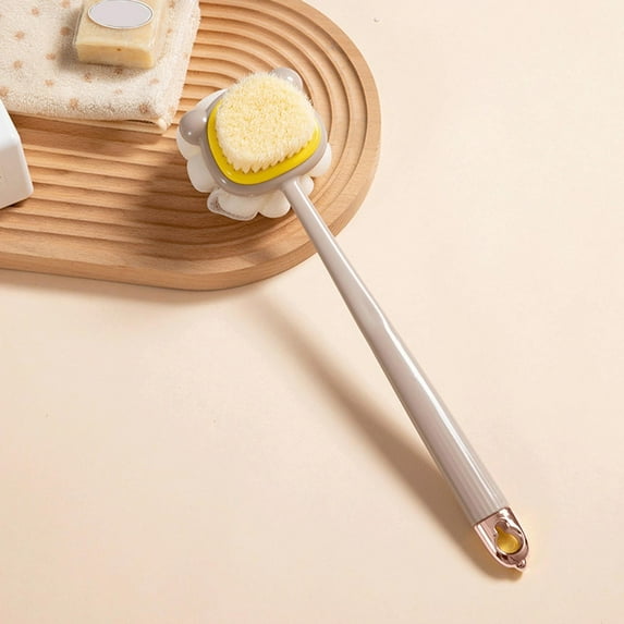 Bath Brush Kadlawus Bath Brush, Long Handle Double Sided Scrub Brush ...