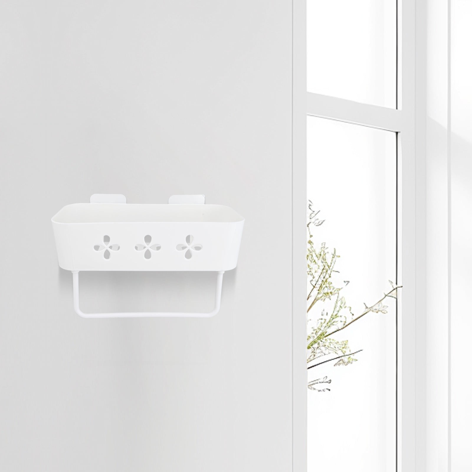 Bath Caddies Corner Shower Shelf Tidy Wall White/Grey/Khaki Caddys Rack ...