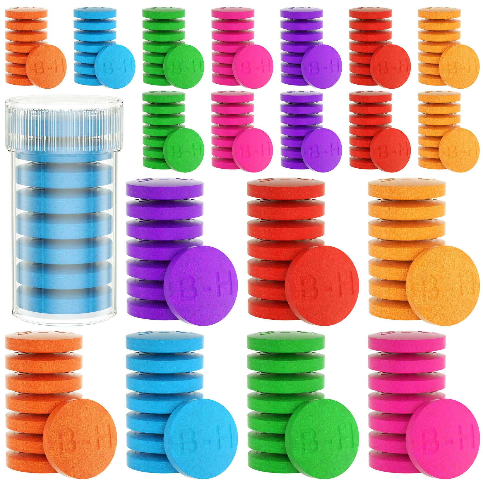 Bath Color Tablets for Kids - 160 Count Non Fragrance Bath Color ...