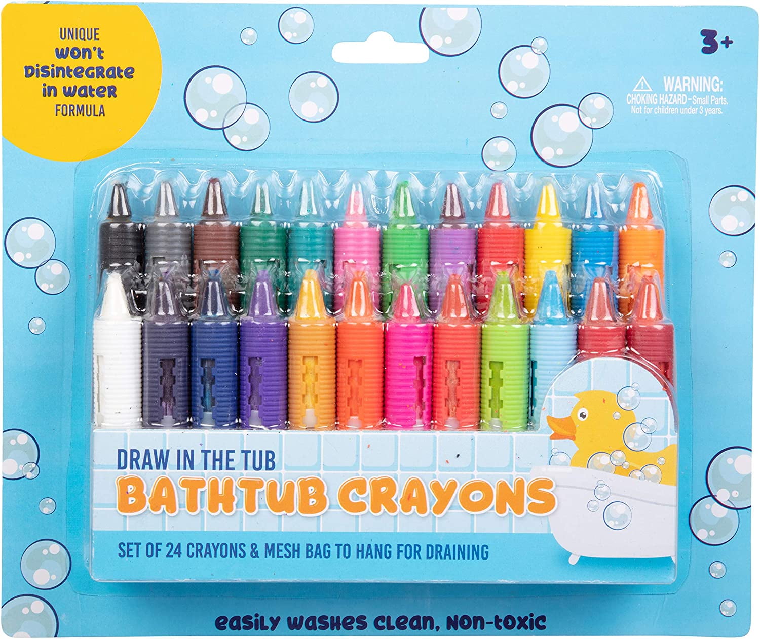 Bath Crayons Super Set - 24 Water Washable Colors for Kids, Toddlers ...
