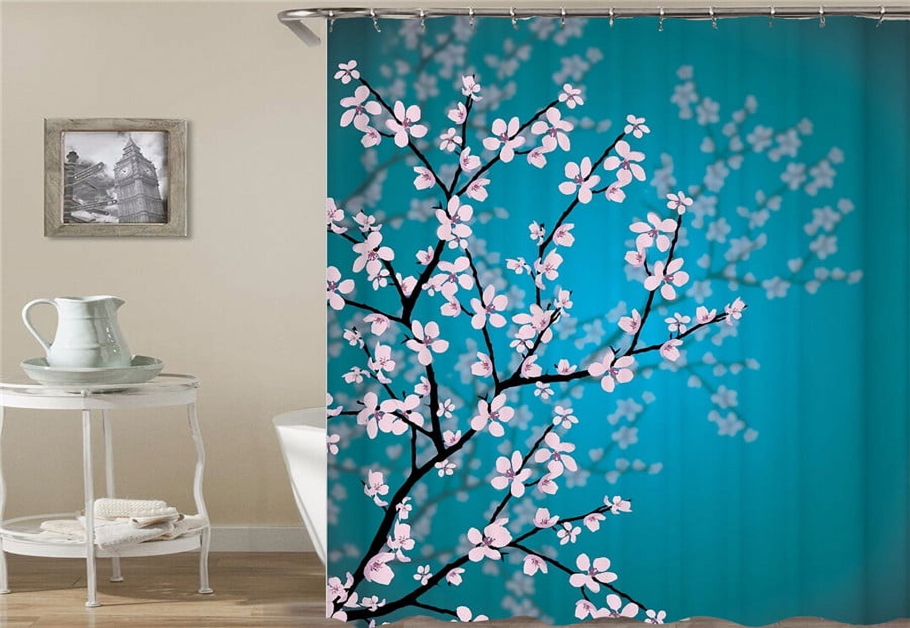 Bath Curtain 3d print Dandelion Butterfly Flower Shower Curtain ...