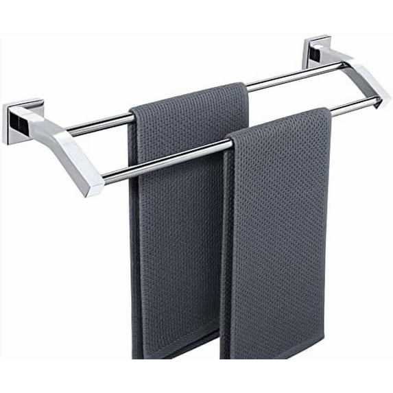Bath Double Towel Bars Towel Racks for Bathroom Lavatory,Wall Mount ...