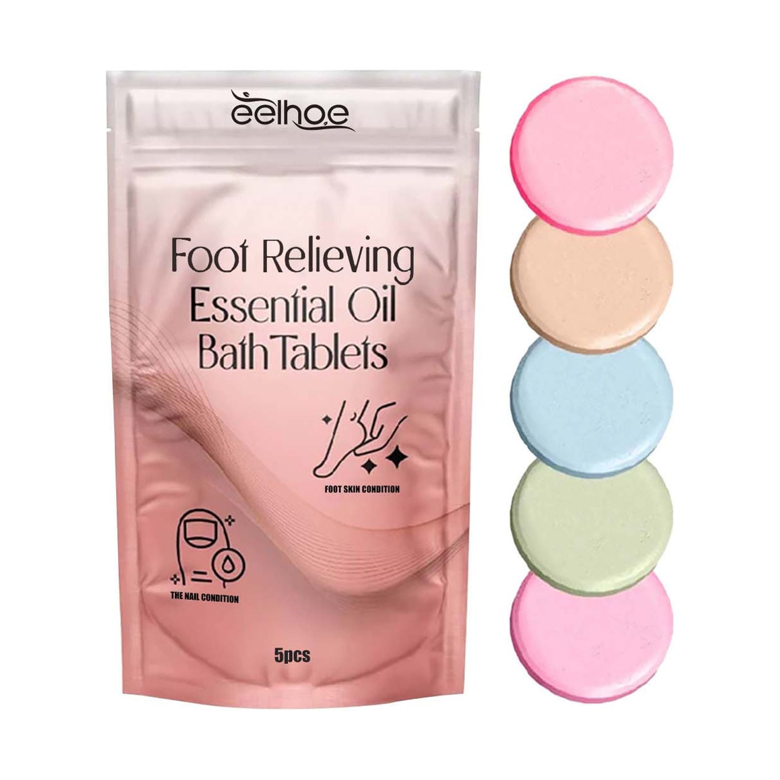 Bath Effervescent Tablets - Cleanses and Soothes Skin, Relieves Foot ...
