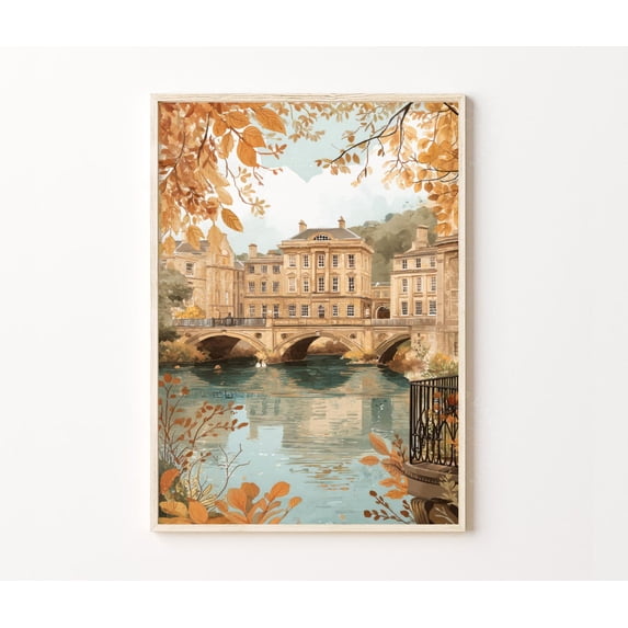 Bath England Pulteney Bridge Scene Home Decor - Walmart.com