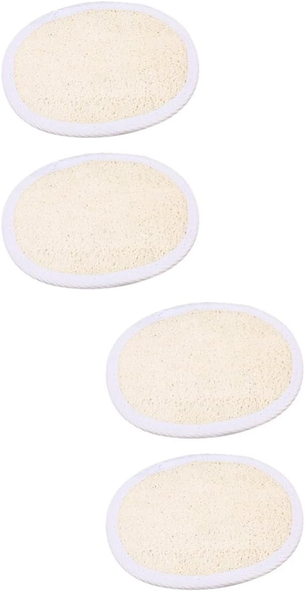 Bath Face Cleansing Sponge 4 Pcs Natural Exfoliating Pads Exfoliating ...