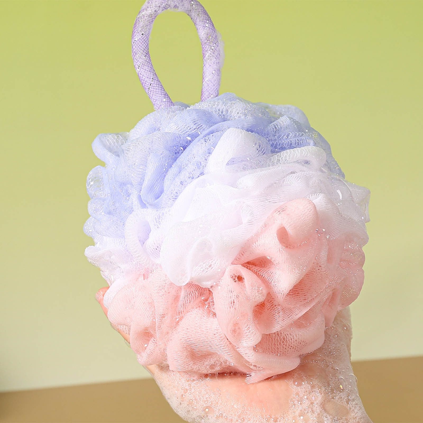 Bath Flower Soft Non-Scattering Scrub,Gentle Cleansing Texture,Spa ...