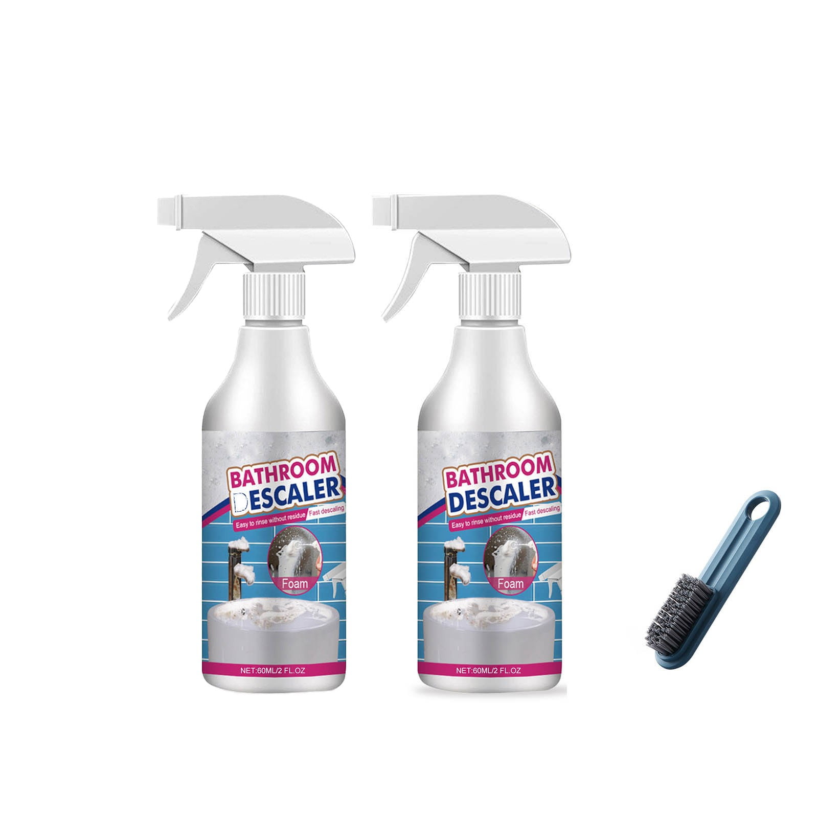 Bath Foaming Cleaner Spray, Bathroom Glass Descaler To Tile Faucet ...