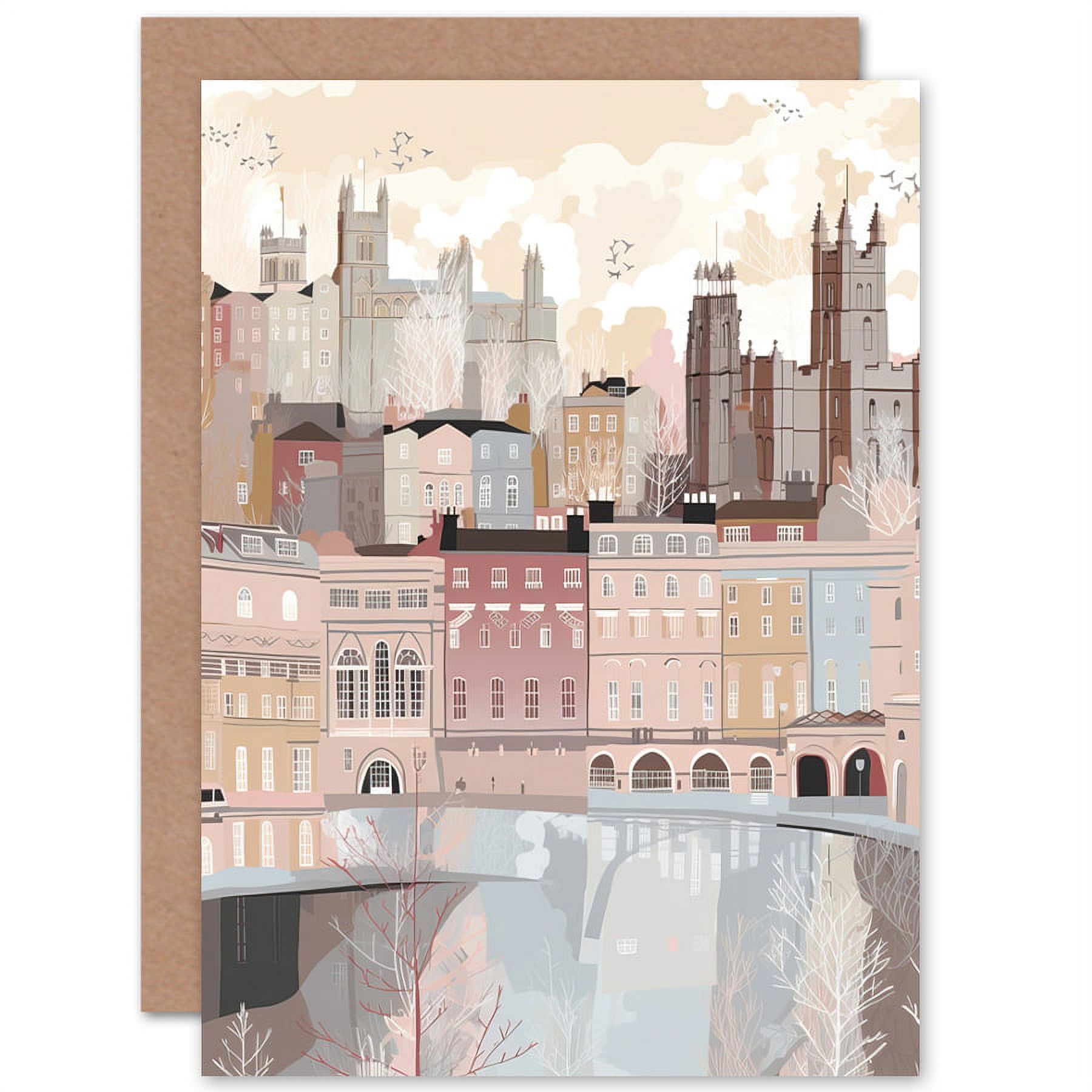 Bath Georgian Architecture Pastel Colour Cityscape Travel Birthday ...