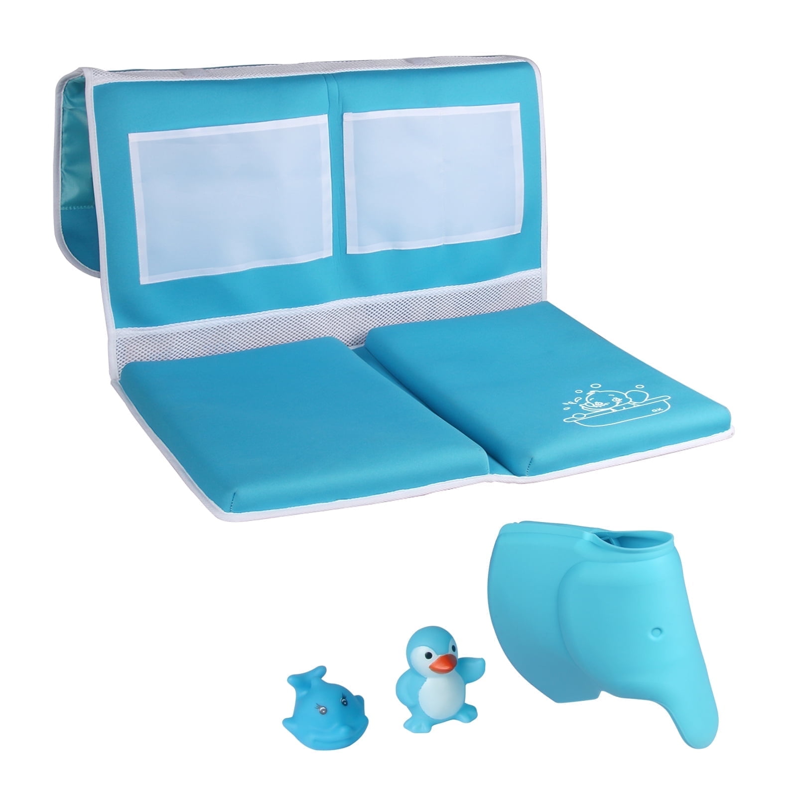 Bath Kneeler and Elbow Rest Pad Set - Bath Kneeling Mat with Toy ...