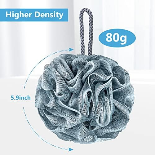Bath Loofah Large 80g Shower Sponge Body Scrubber Mesh Pouf for Men and ...