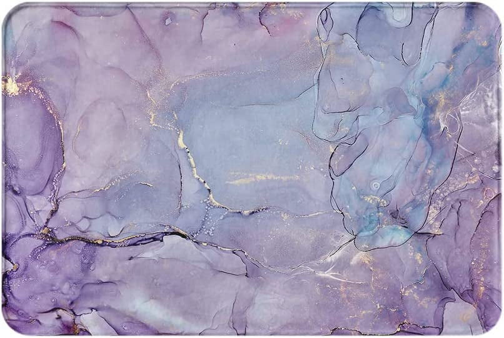 Bath Mat for Bathroom Abstract Colorful Mixing Acrylic Paints Modern ...