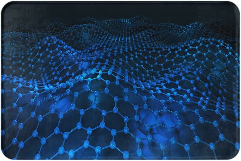 Bath Mat for Bathroom Molecules Connected The Hexagonal System Concept ...