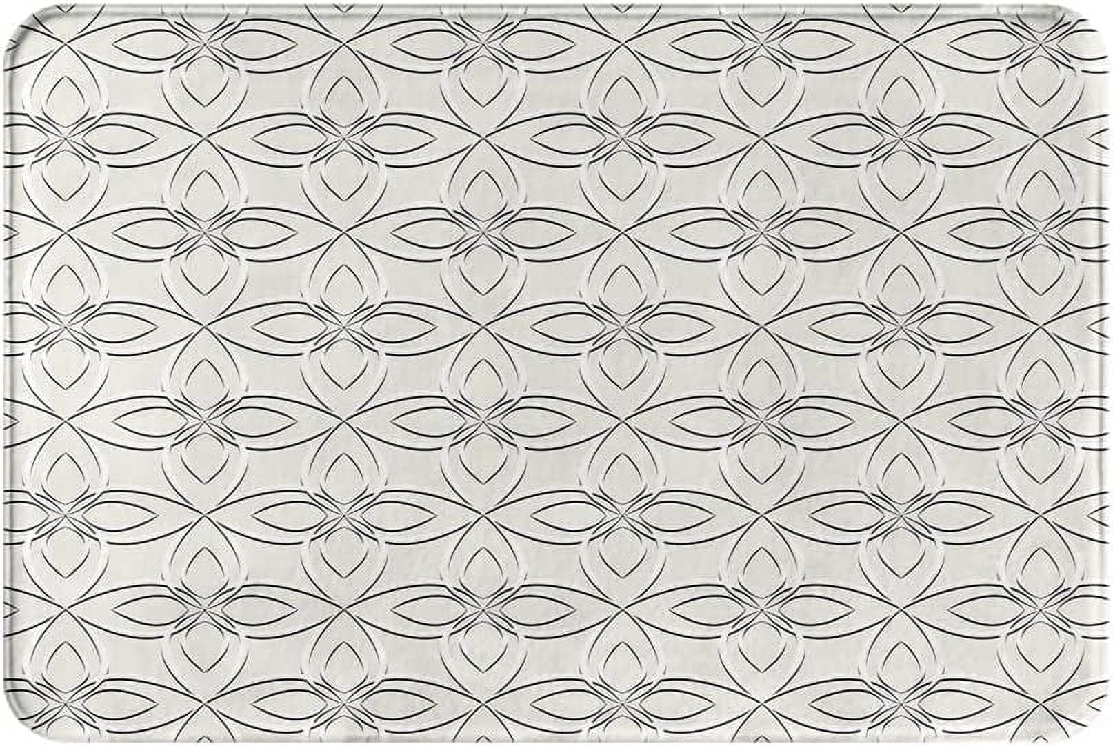 Bath Mat for Bathroom Pattern Modern Stylish Texture Repeating ...