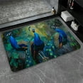 Bath Mat-Bathroom Rug，Two Owls-Absorbent Non Slip Quick Dry Stain ...