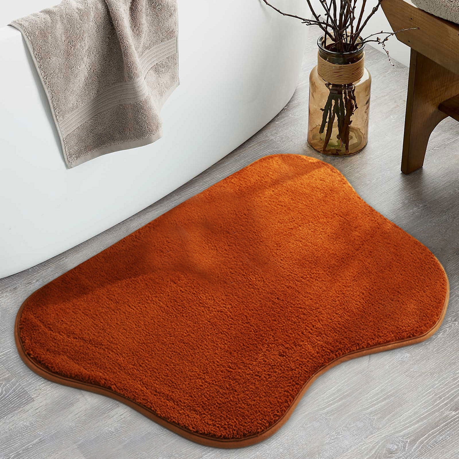 Bath Mat Bathroom Toilet Door Absorbent Floor Mat Carpet Bedroom Non ...