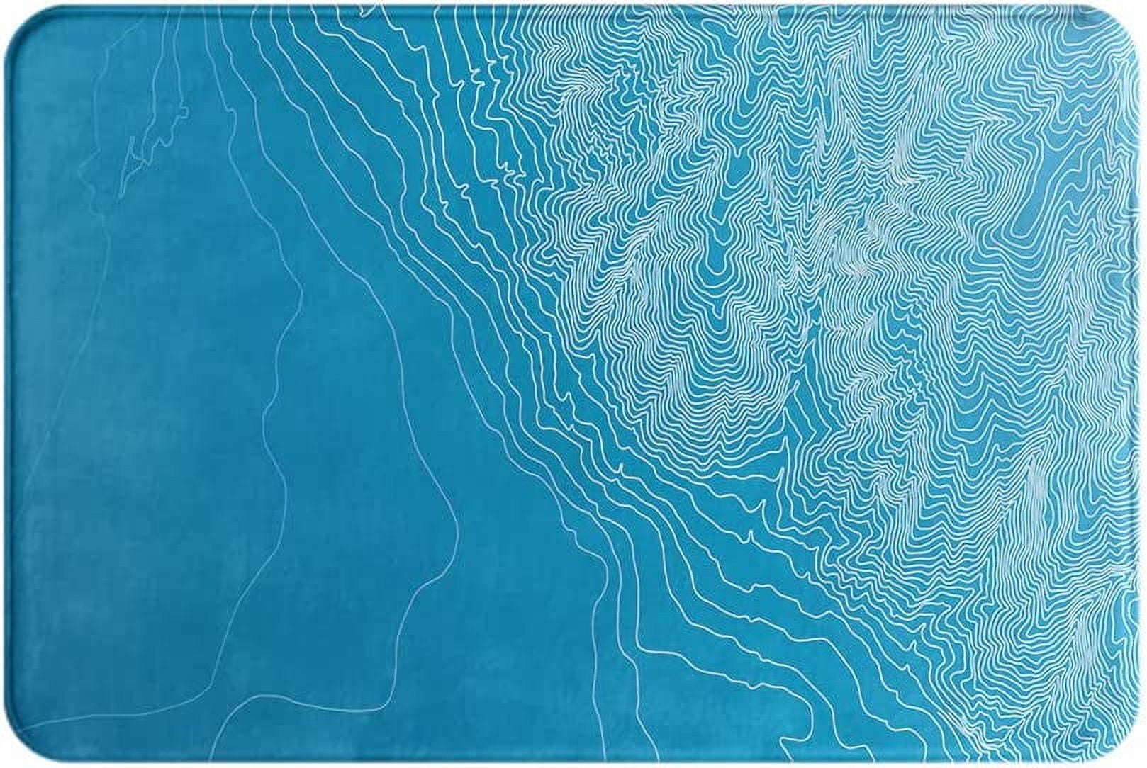Bath Mat for Bathroom Topographic Map Concept Pattern Topography Line ...