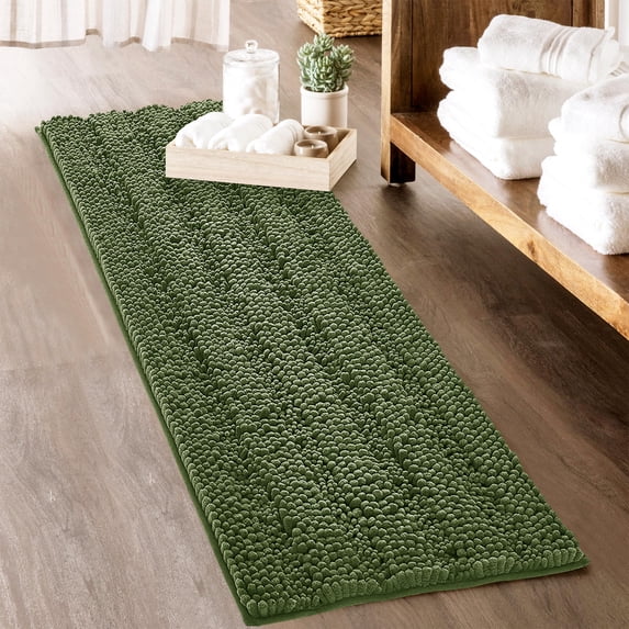 Bath Mat For Bathroom Soft Non-slip Rugs 60" X 24" Cozy Shaggy Durable ...