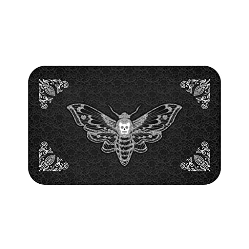 Bath Mat Gothic Death's Head Moth Home Decor Welcome Front Door Mats ...