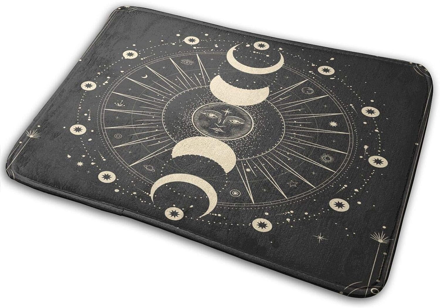 Bath Mat Moon Star Mystic Sun Astrology Tarot Goth Floor Plush Mats ...