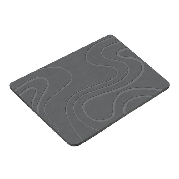 Bath Mat Natural Diatomaceous Earth Bathroom Mat Quick Drying Shower ...