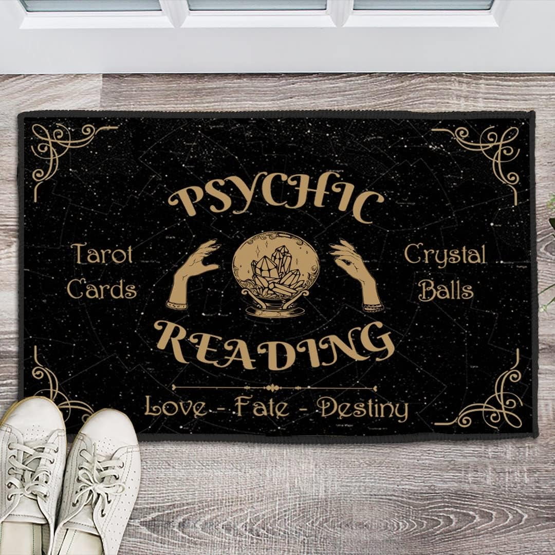 Bath Mat Past Present Future Tarot Reader Indoor Outdoor Doormat ...