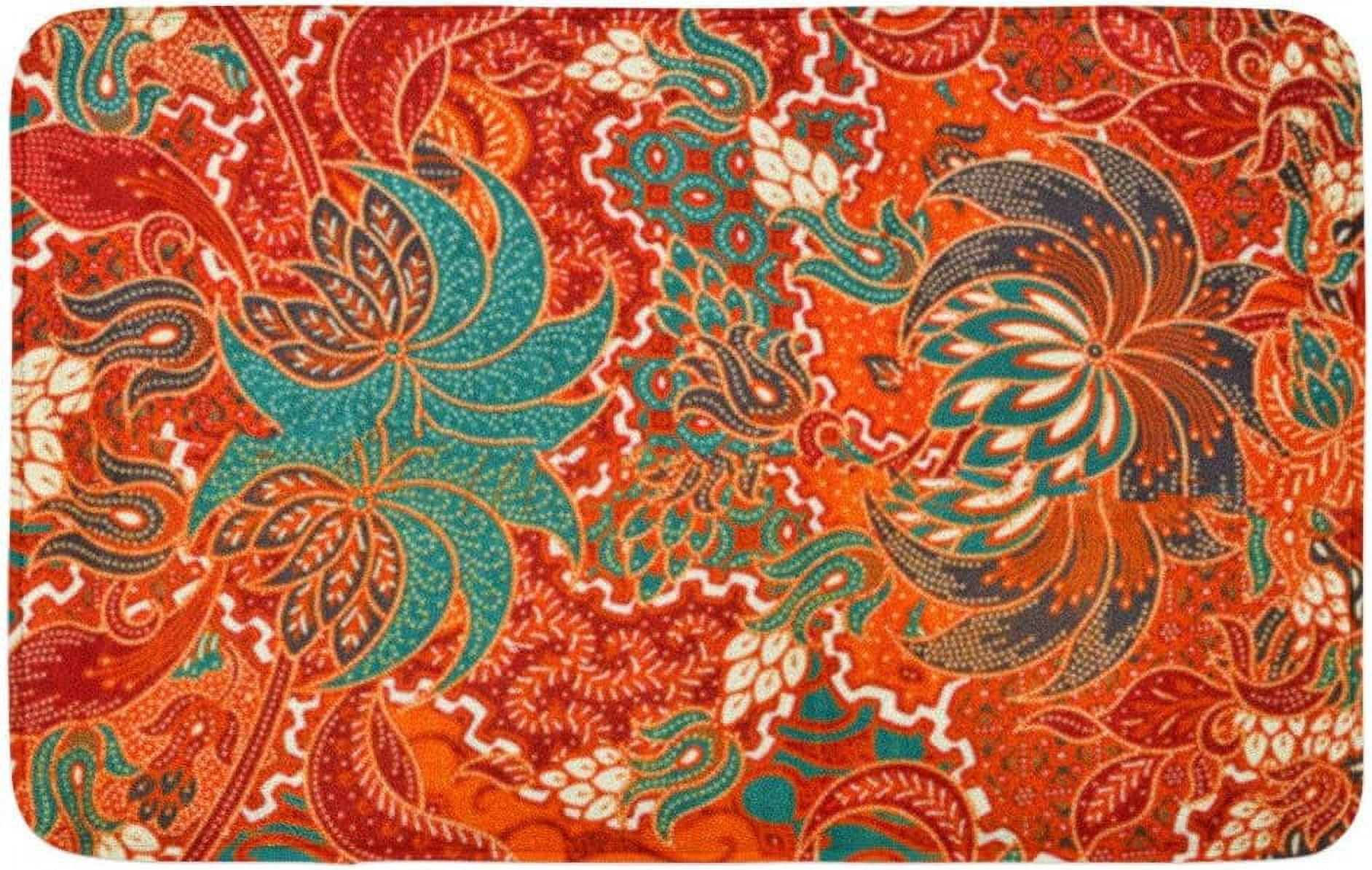 Bath Mat Persian Boho Vintage Bohemia Mandala Indoor Outdoor Doormat ...