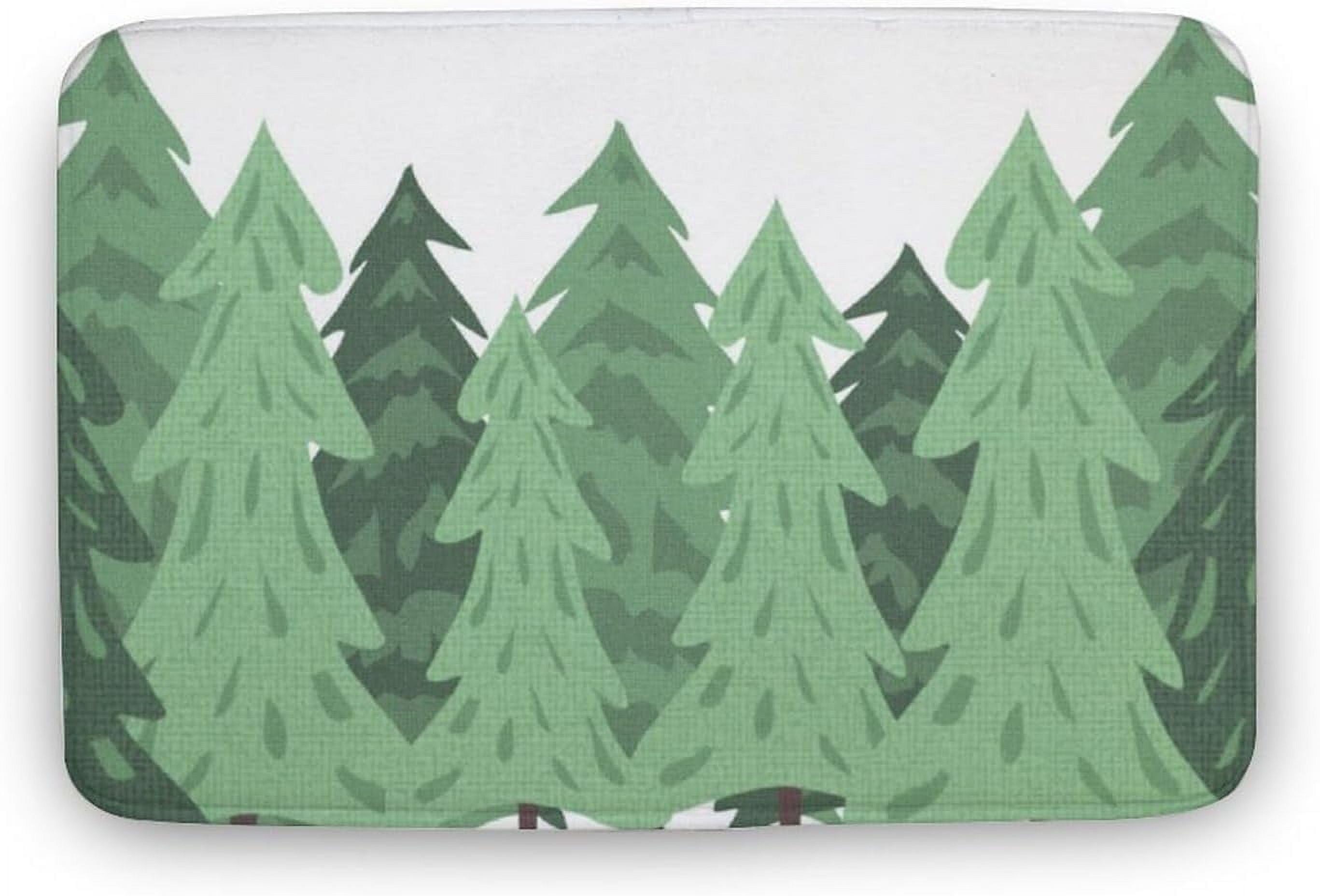 Bath Mat - Pine Tree Home Decor Welcome Door Mat Doormat for Home ...
