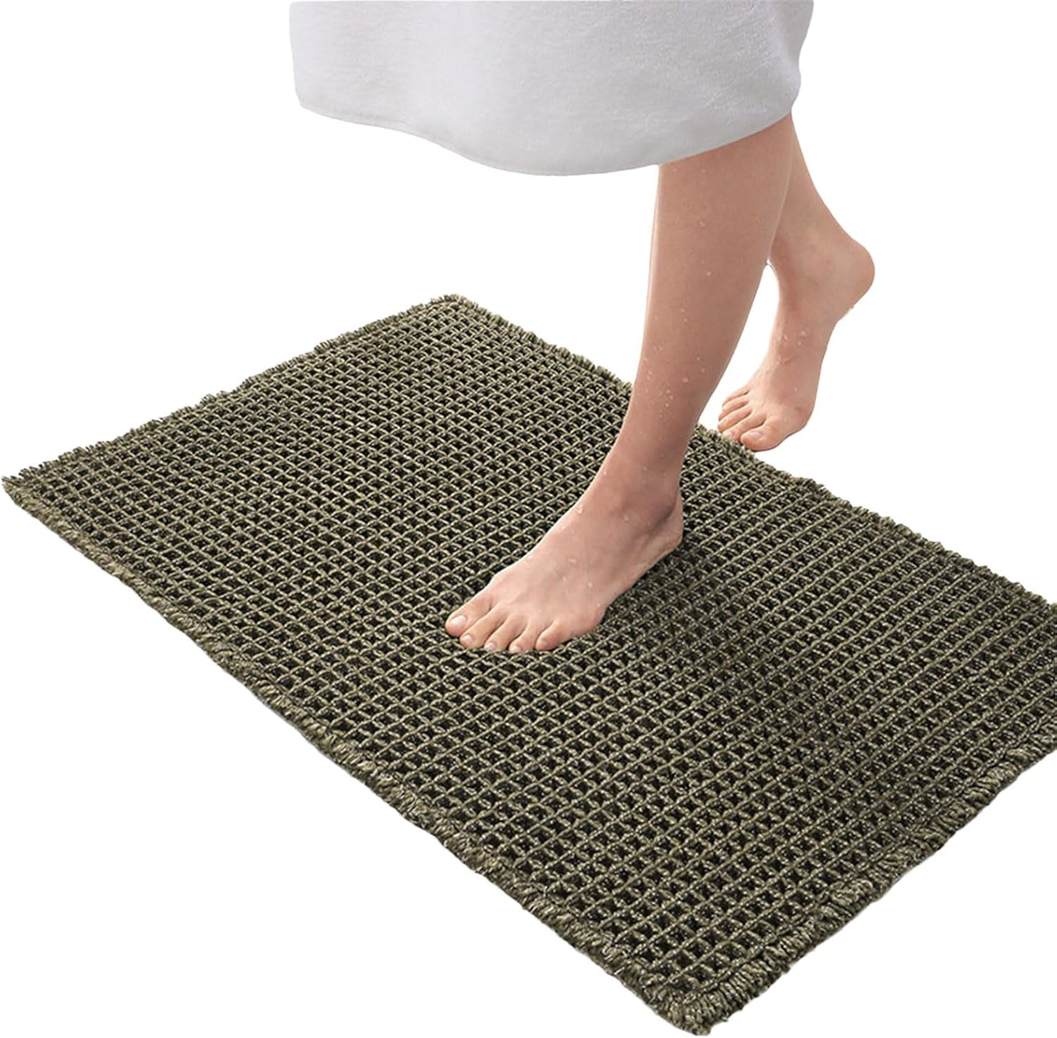 Bath Mat Waffle, Upgraded Waffle Runner Rug, Waffle Bath Mat, Waffle ...