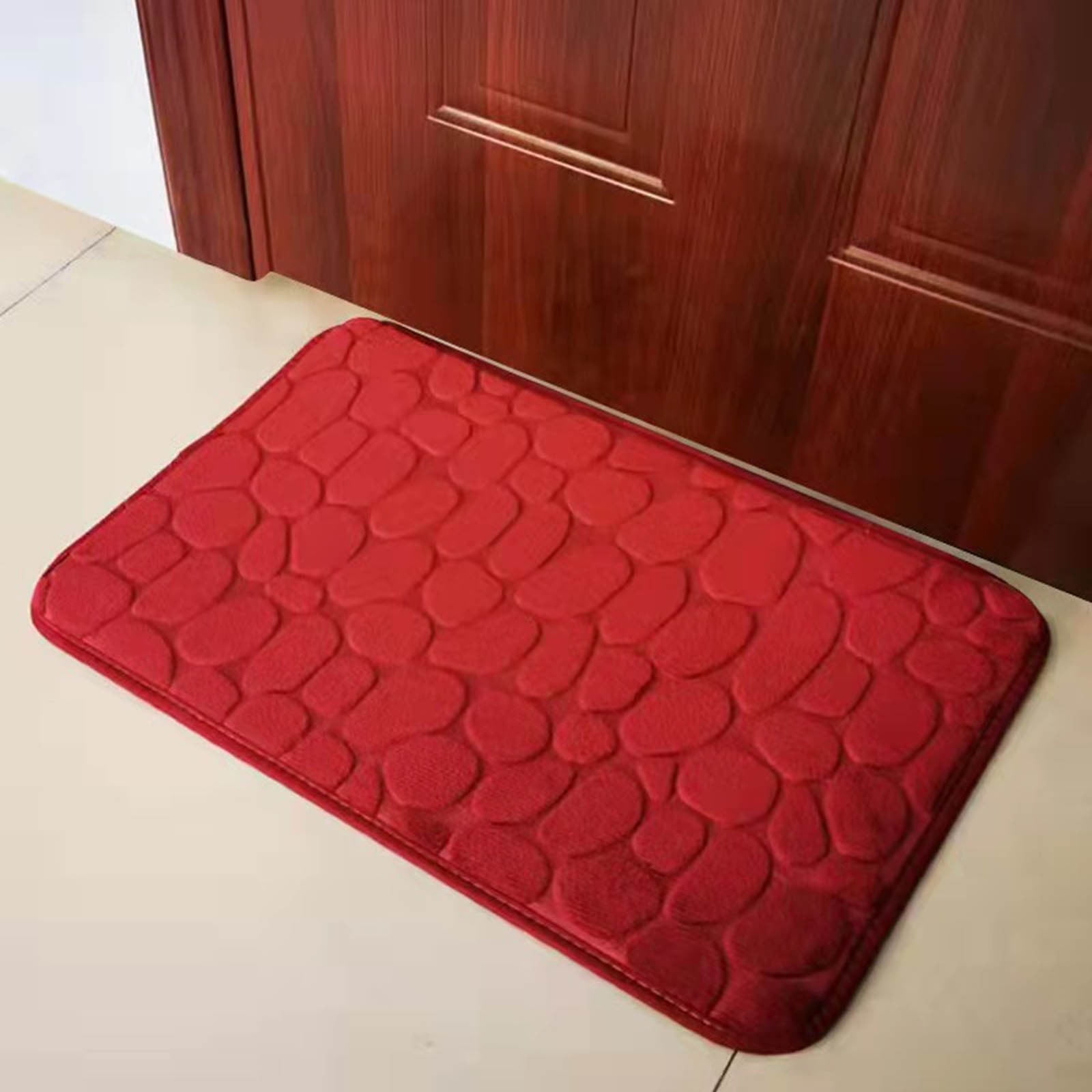 Bath Mat under $5! CQCYD Memory Foam Bath Rug Mat, Embossed Bathroom ...