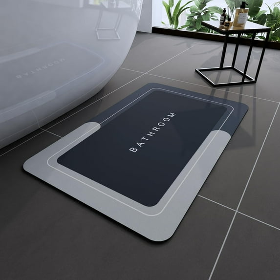 Bath Mats 17x27 Inch, Modernized Magic Mat Bathroom, Rubber Anti Slip ...