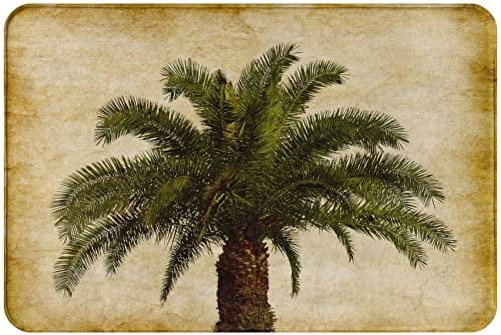 Bath Mats for Bathroom Palm Tree Tropical Design Non Slip Outdoors ...