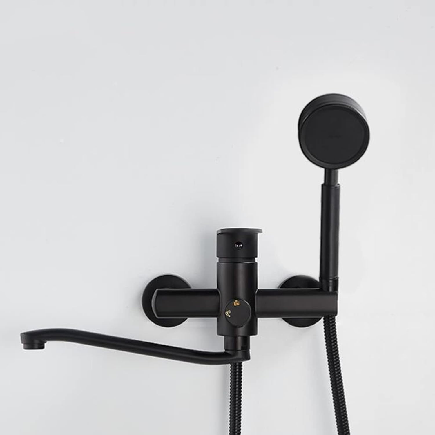 Bath Mixer Tap with Shower Attachment Bathtub Faucet Wall Mounted Brass ...