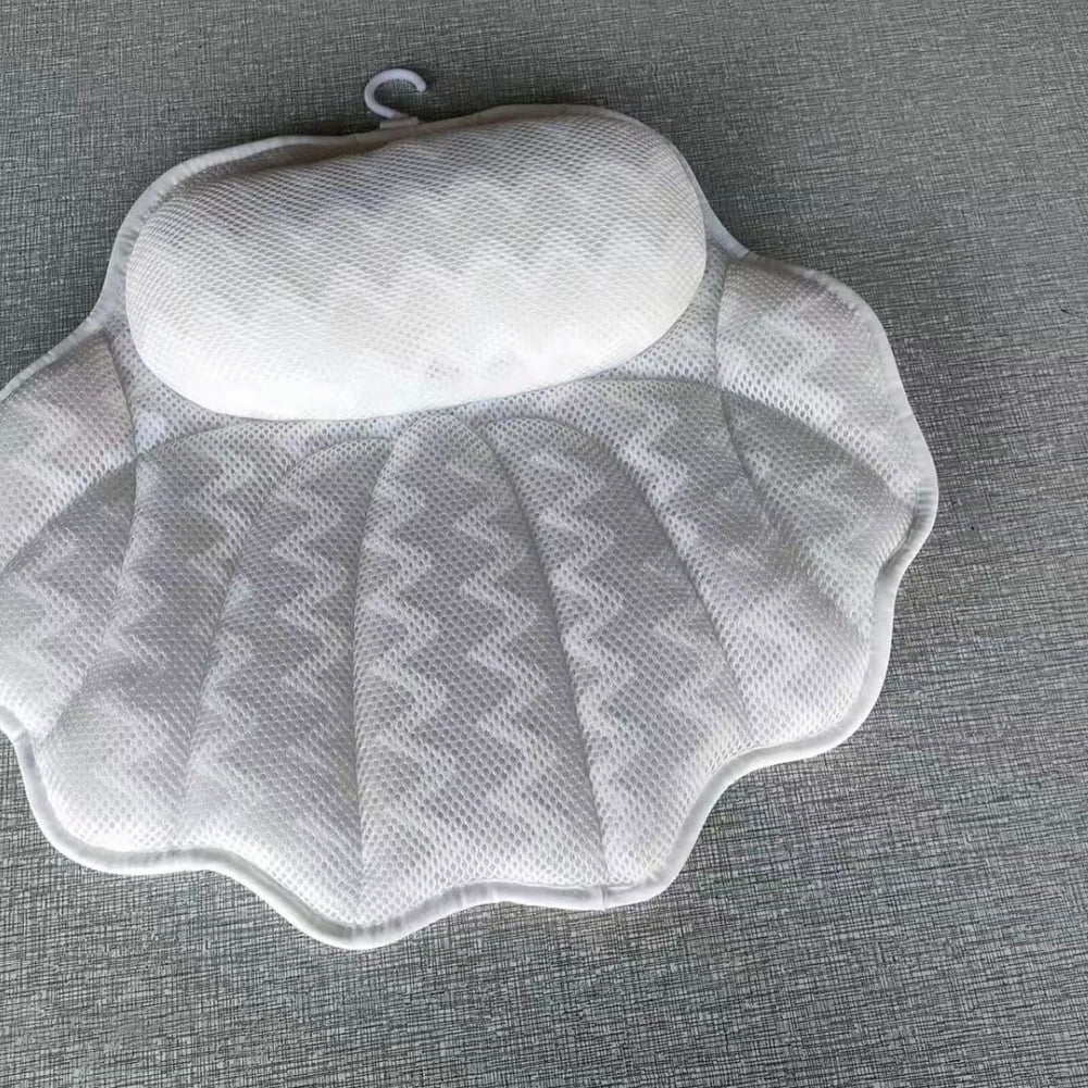Bath Neck Pillow for Bathtub 4D Mesh Neck Bath Pillow Cushion with 6 ...