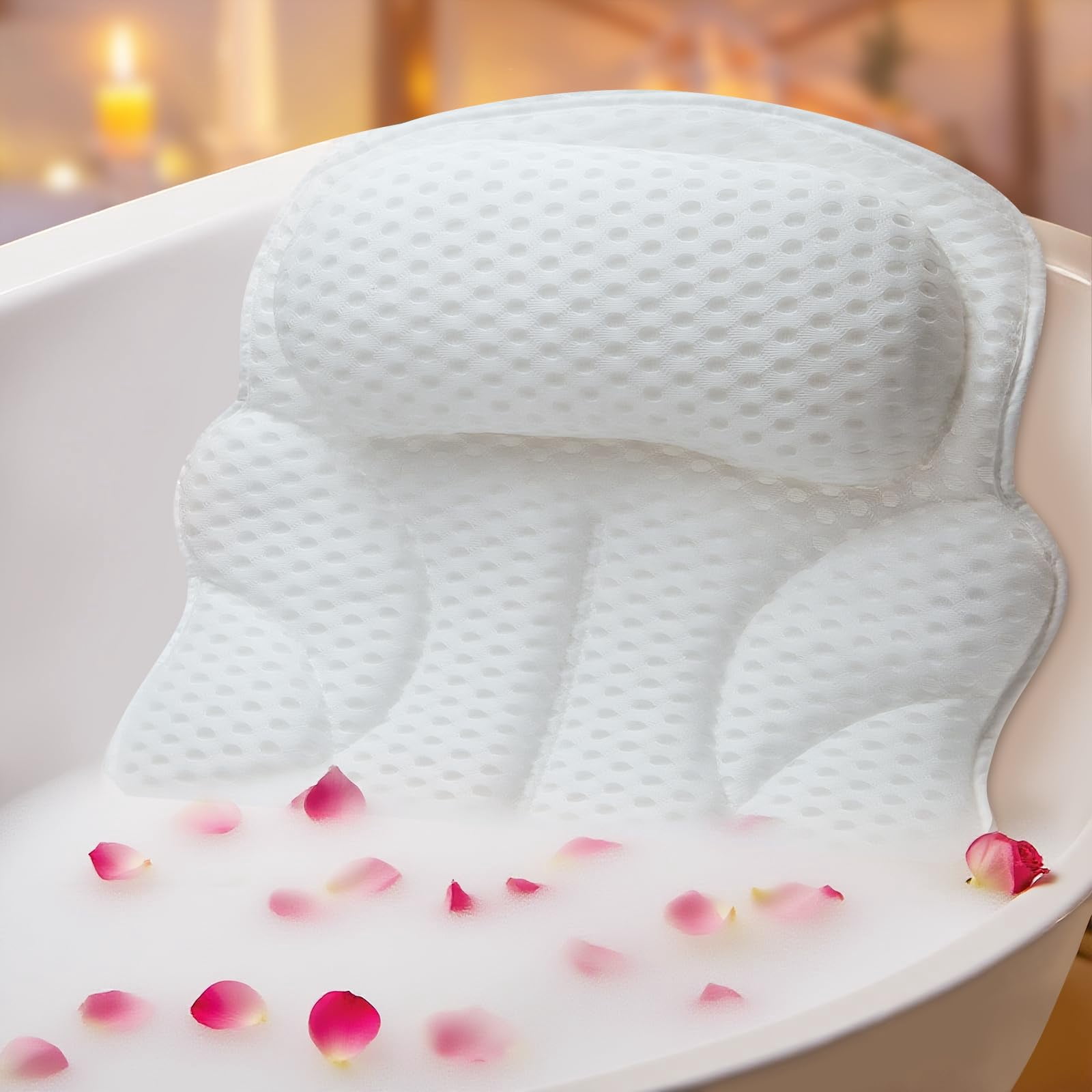 Bath Pillow with Head Neck Shoulder Support - Walmart.com