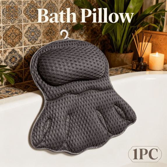 Bath Pillows for Tub with 4D Support, Ergonomic Design for Head Neck ...