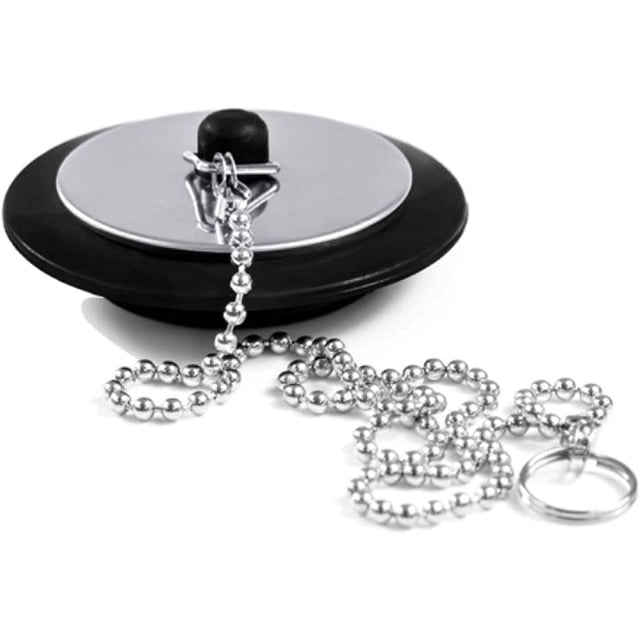 Bath Plug With Stainless Steel Chain, Bath Plug Replacement, Drain ...
